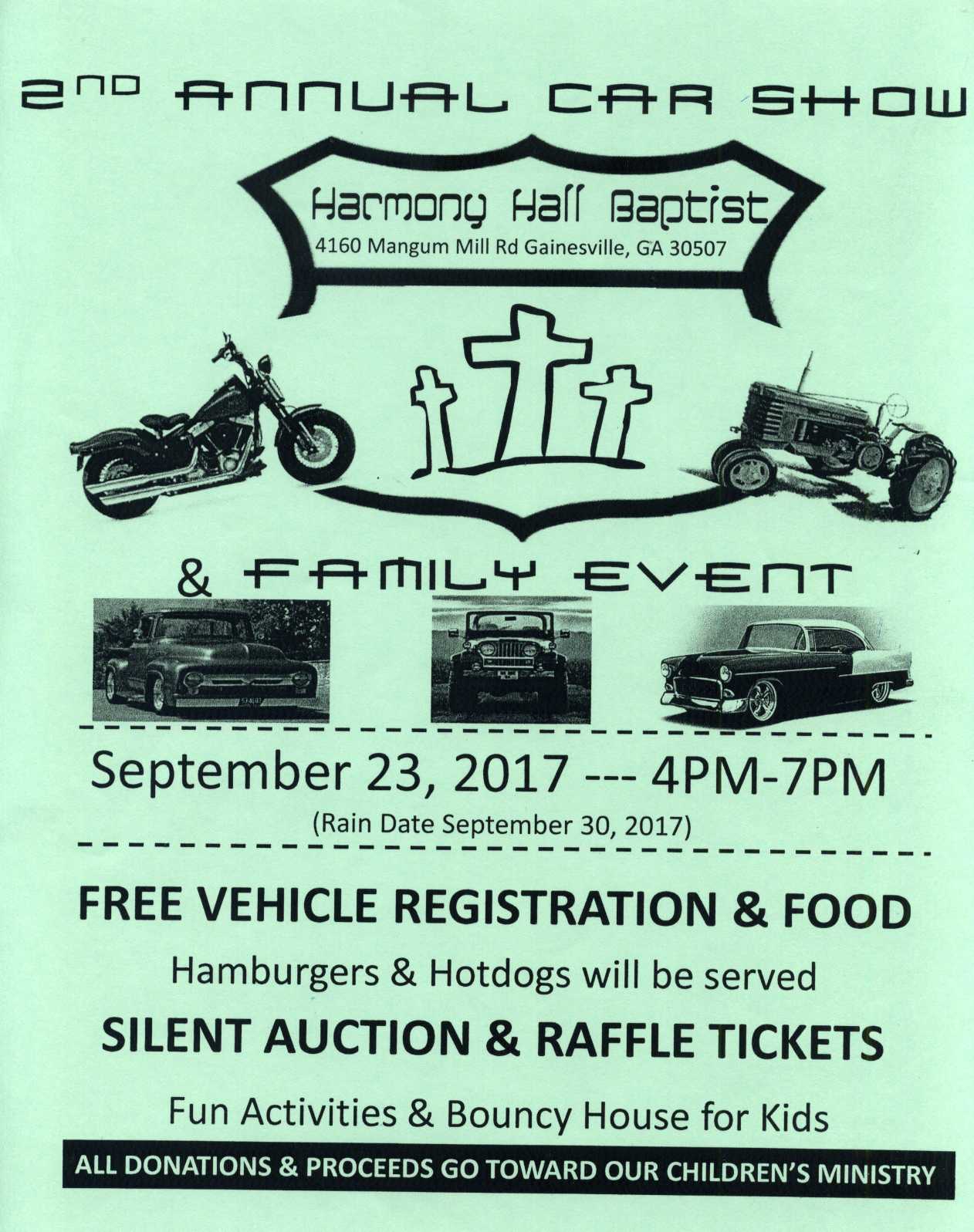 Harmony Hall Baptist Church Car Show (09.23.17) – Northeast Georgia ...